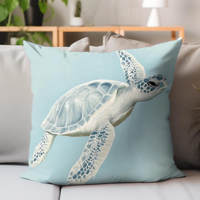 Sea Turtle Pillow - Etsy