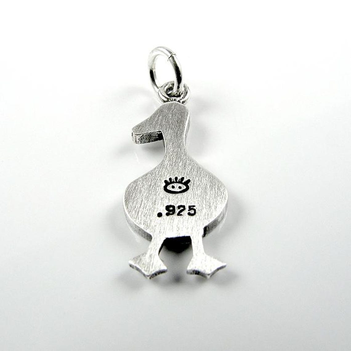 Tiny Duck Pendant / Necklace - Sterling Silver - Etsy