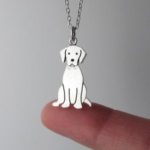Labrador Retriever Pendant / Necklace (larger Size) - Sterling Silver ...