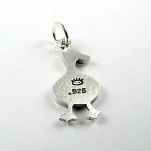 Tiny Duck Pendant / Necklace Sterling Silver - Etsy