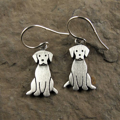 Tiny Labrador Retriever Earrings - Etsy