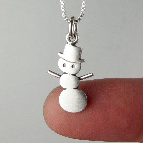Snowman Necklace - Etsy
