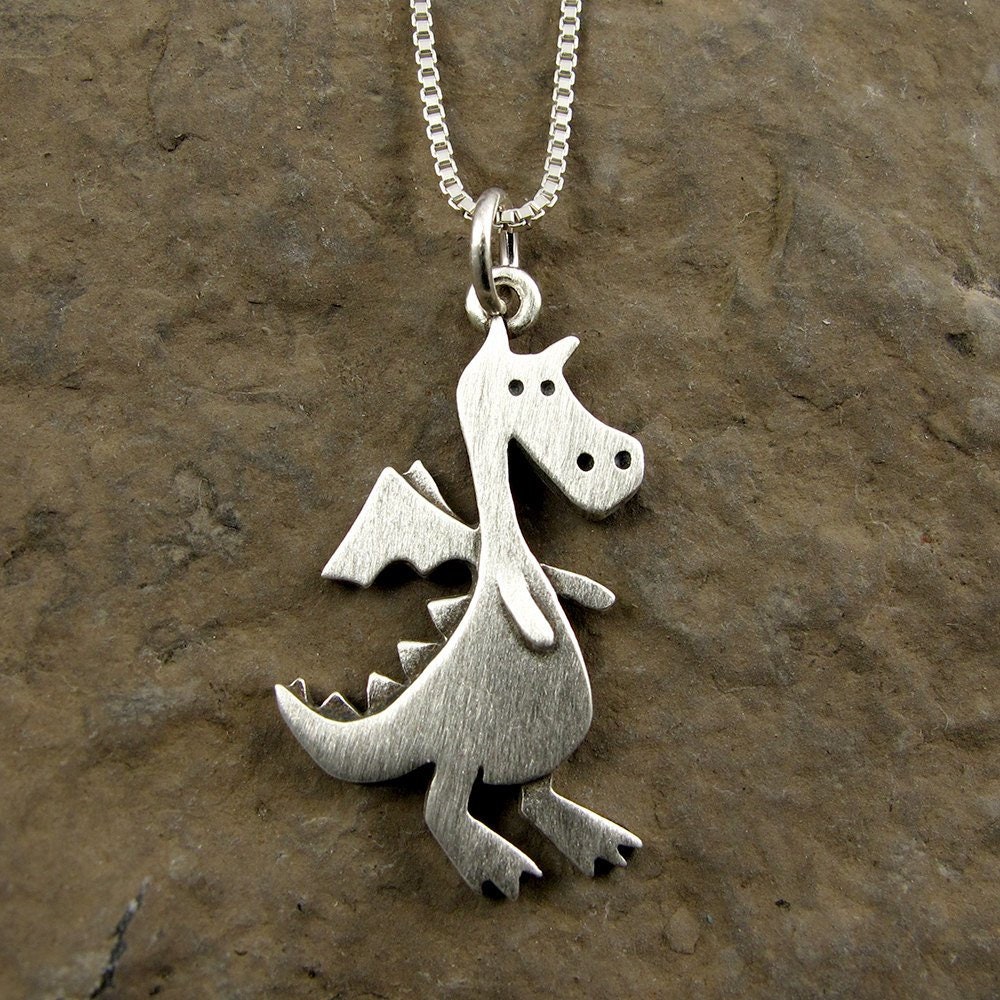 Dragon necklace / pendant larger size | Etsy