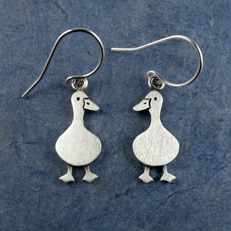 Duck Earrings - Etsy
