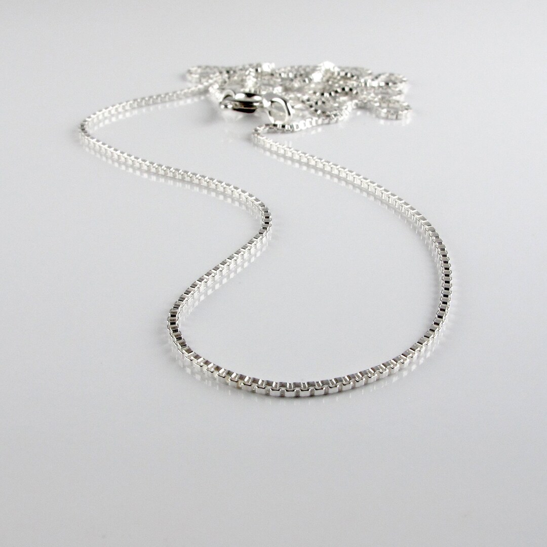 Sterling Silver Box Chain - Etsy