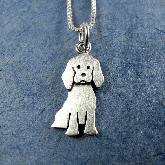 Tiny Cocker Spaniel Pendant / Necklace - Etsy