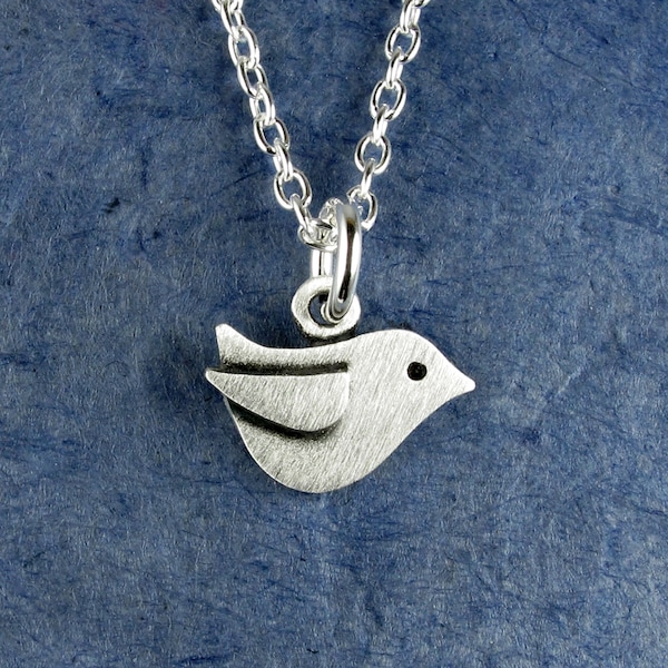 Silver Bird Necklace - Etsy