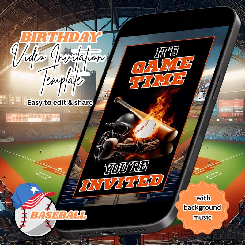 Baseball Invitation - Etsy