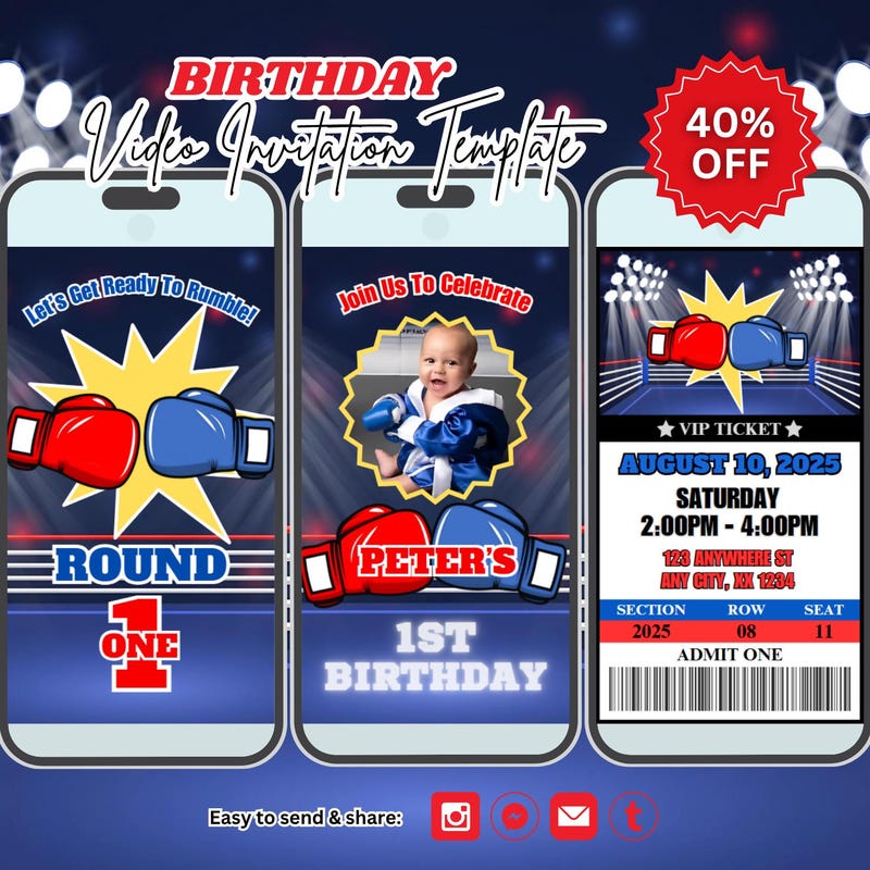 Boxing Party - Etsy
