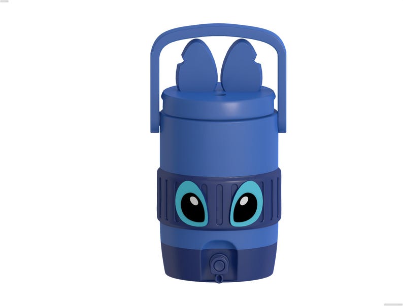 Blue Alien Can Cooler STL File | Cute Cartoon Drink Holder 3D Print ...