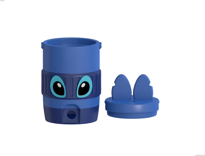 Blue Alien Can Cooler STL File | Cute Cartoon Drink Holder 3D Print ...