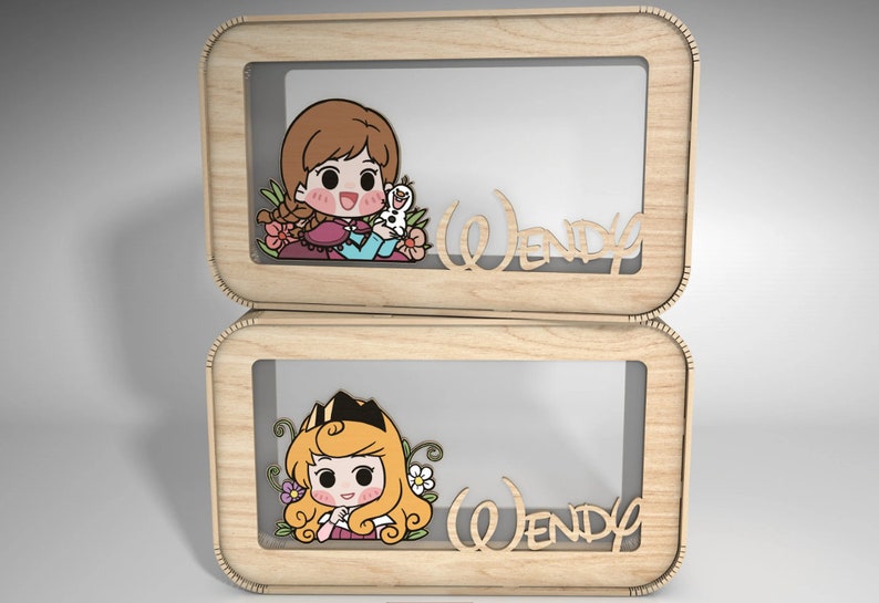 Personalised Princess Money Box Svg, Princess Piggy Bank Cut File, Kids ...