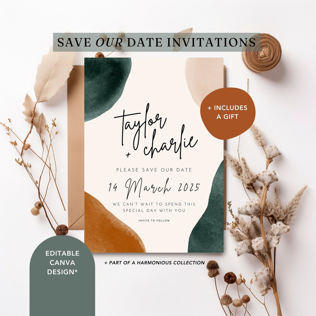 Save the Date Custom Online Invitation Print Out Invitations Design ...