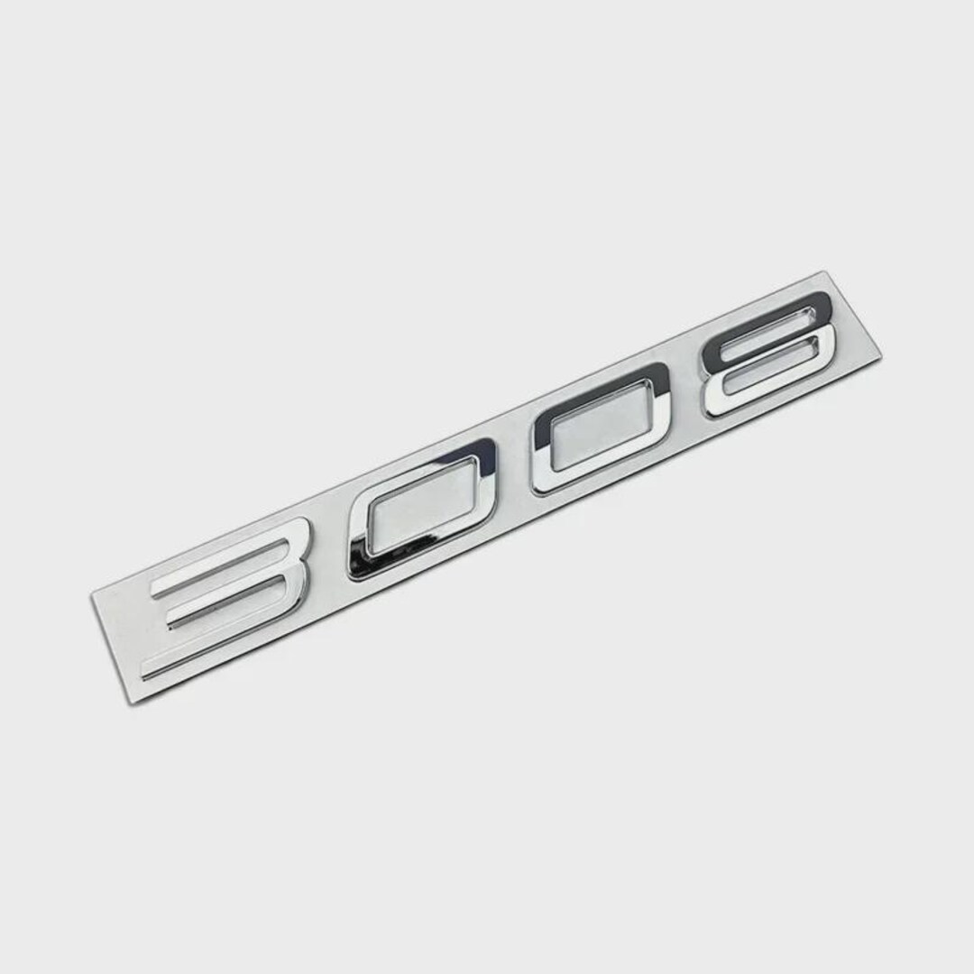 LOGO 3008 NEW Peugeot Chrome Badge Acronym Monogram Emblem Sticker - Etsy