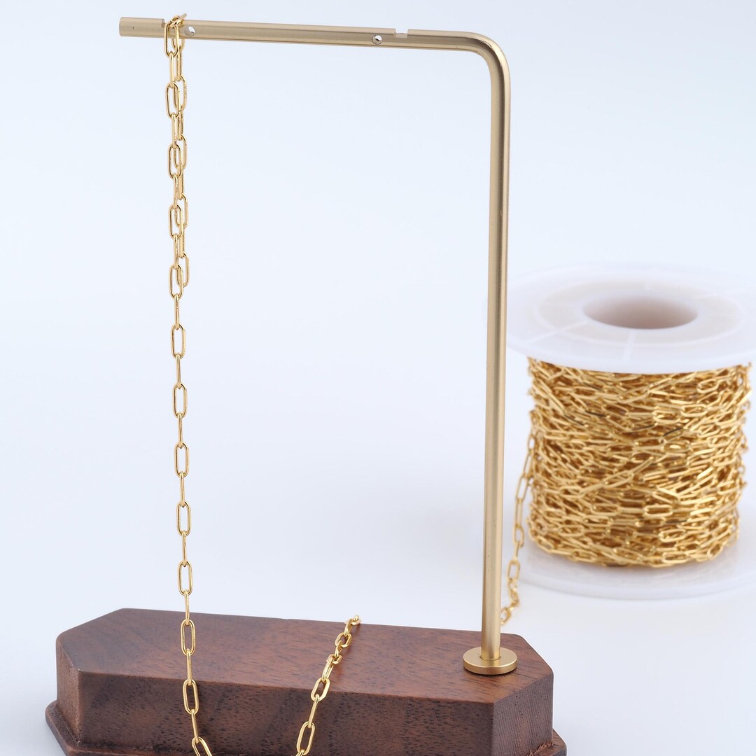 Paper Clip Chains Gold Paper Clip Chains, 18K Gold Filled Specialchain ...