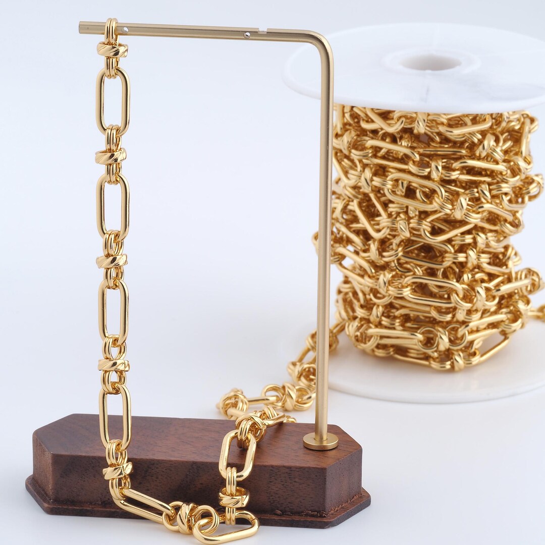 Figure 8 Chains Gold Oval Chains Round Chains , 18K Gold Filled ...