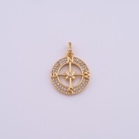 Compass Charm - Etsy