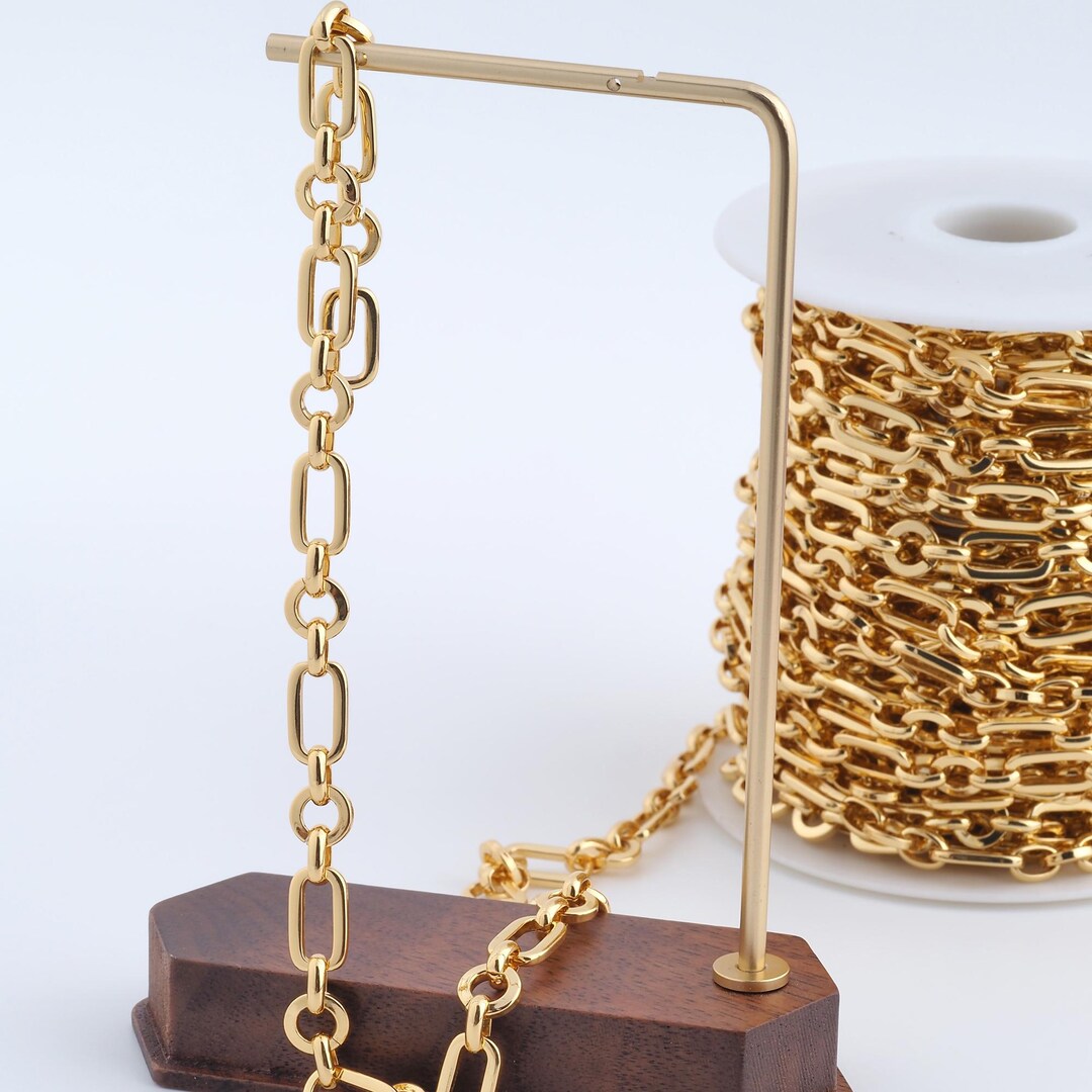 Oval Chains Gold Round Chains, 18K Gold Filled Specialchain, Semi ...
