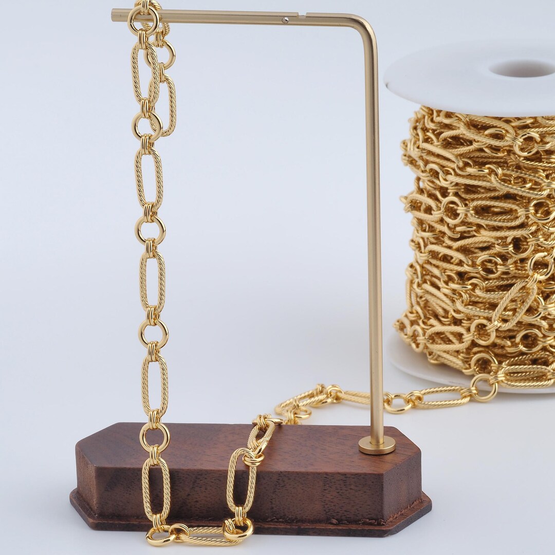 Oval Chains Gold Round Chains, 18K Gold Filled Specialchain, Semi ...