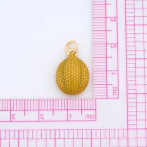 Gold Durian Charm 18K Gold Filled Durian Pendant Durian Necklace Enamel ...