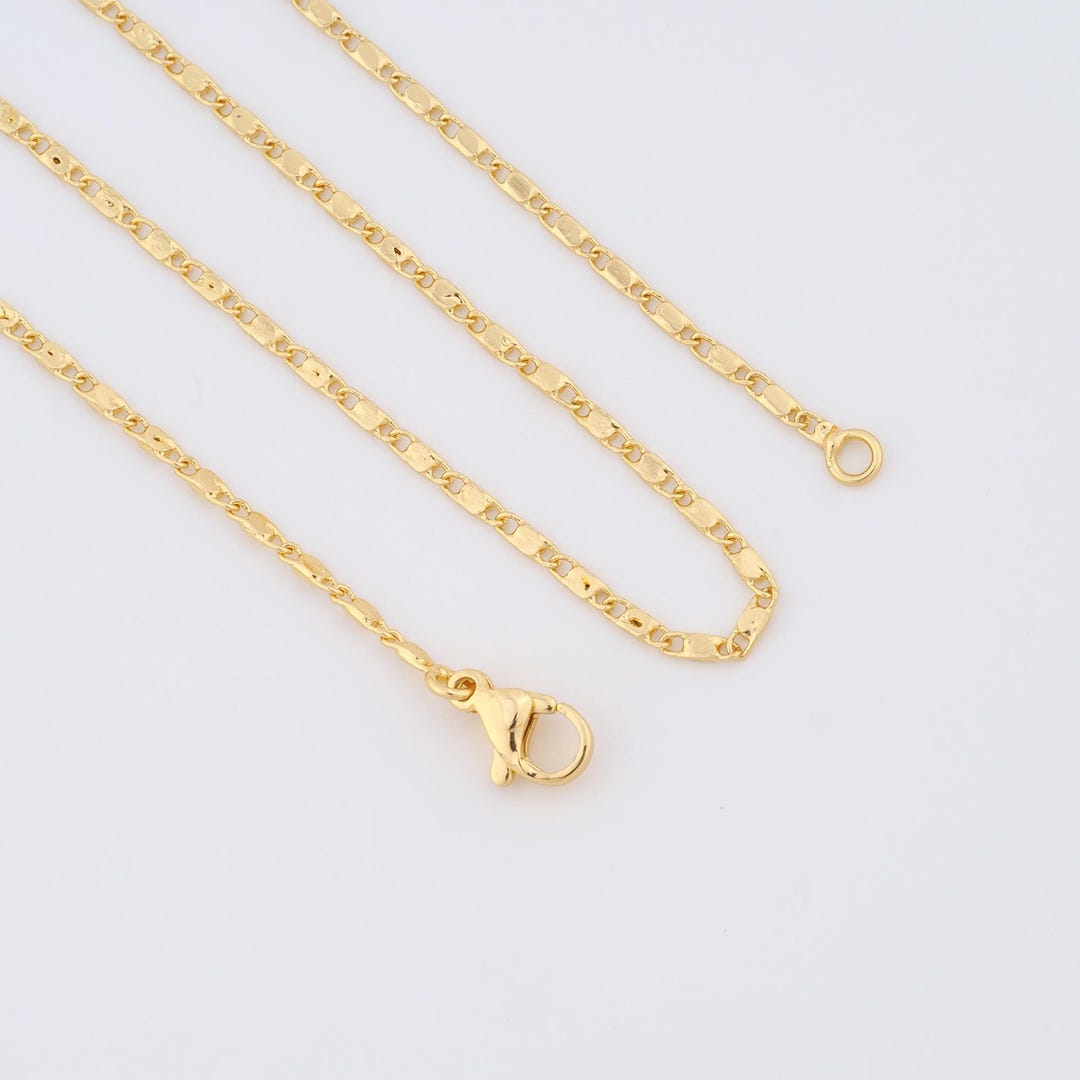 Lock Chains Gold Lock Chains, 18K Gold Filled Special Chain, Semi ...