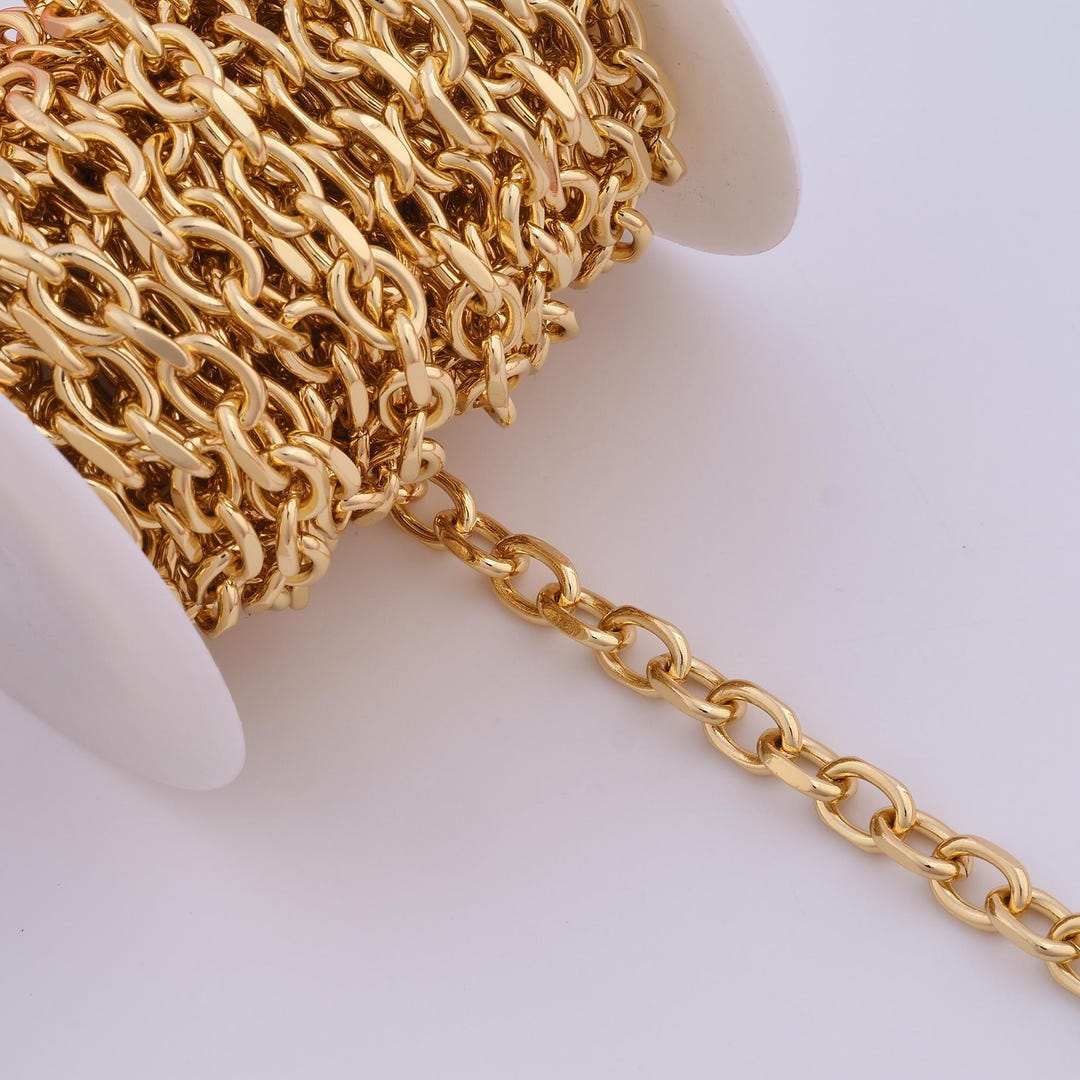 Rolo Chains Gold Rolo Chains, 18K Gold Filled Special Chain, Semi ...