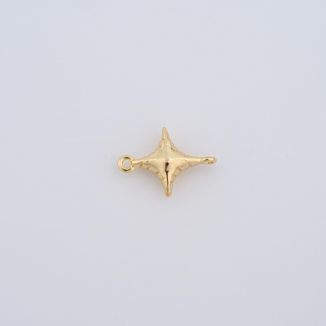 Gold Cross Star Connectors 18K Gold Filled Cross Star Connectors Cross ...