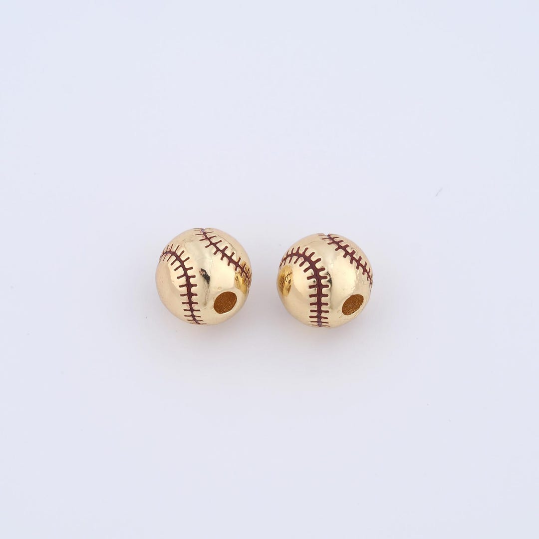 18K Gold Filled Tennis Beads Gold Tennis Beads Gold Tennis Beads for ...