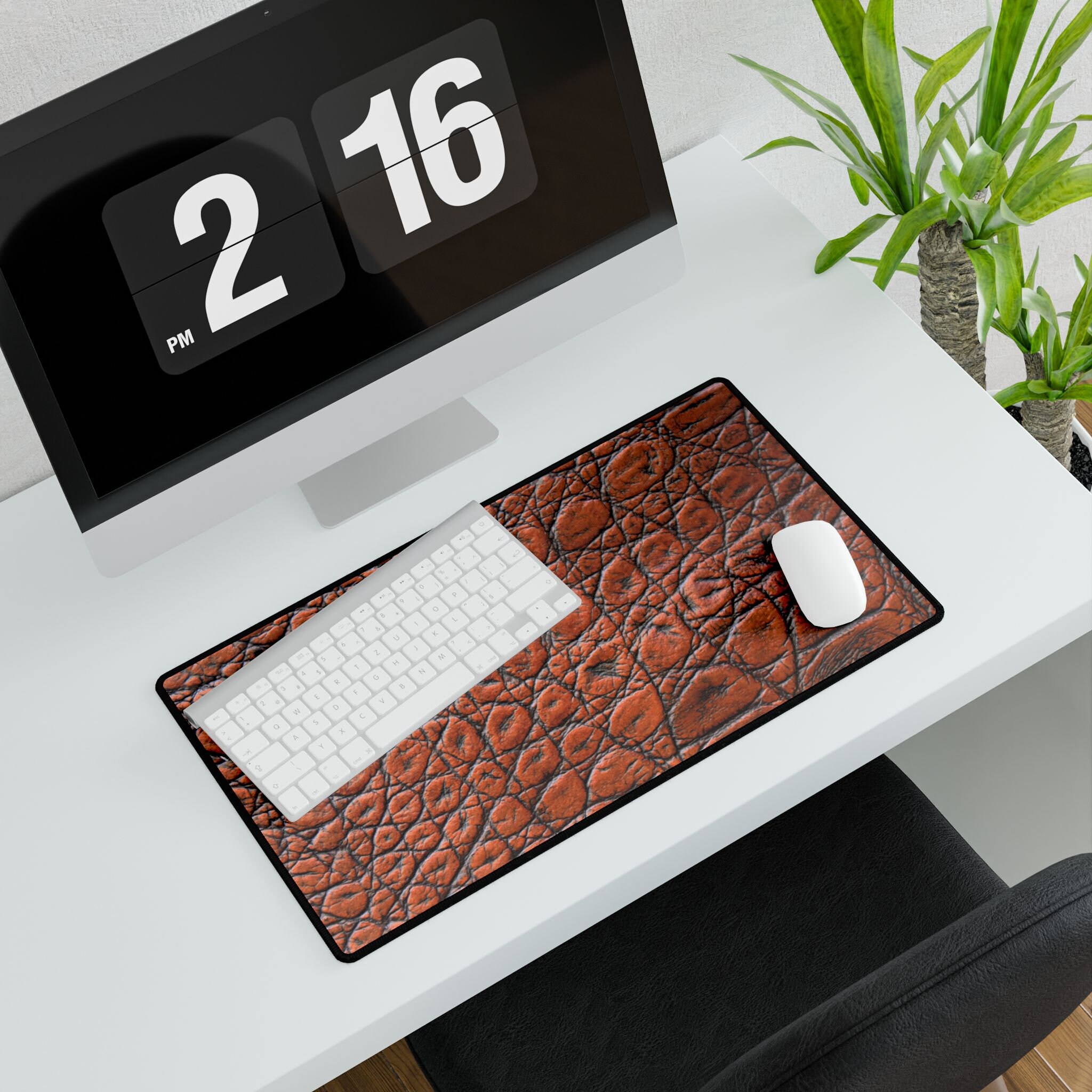Leather Look Mouse Pad, Leather Look Desk Mat, Mouse Pad, Large Mouse ...