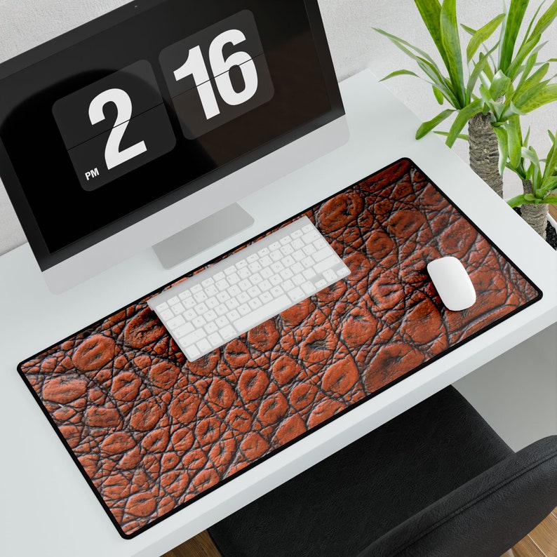 Leather Look Mouse Pad, Leather Look Desk Mat, Mouse Pad, Large Mouse ...