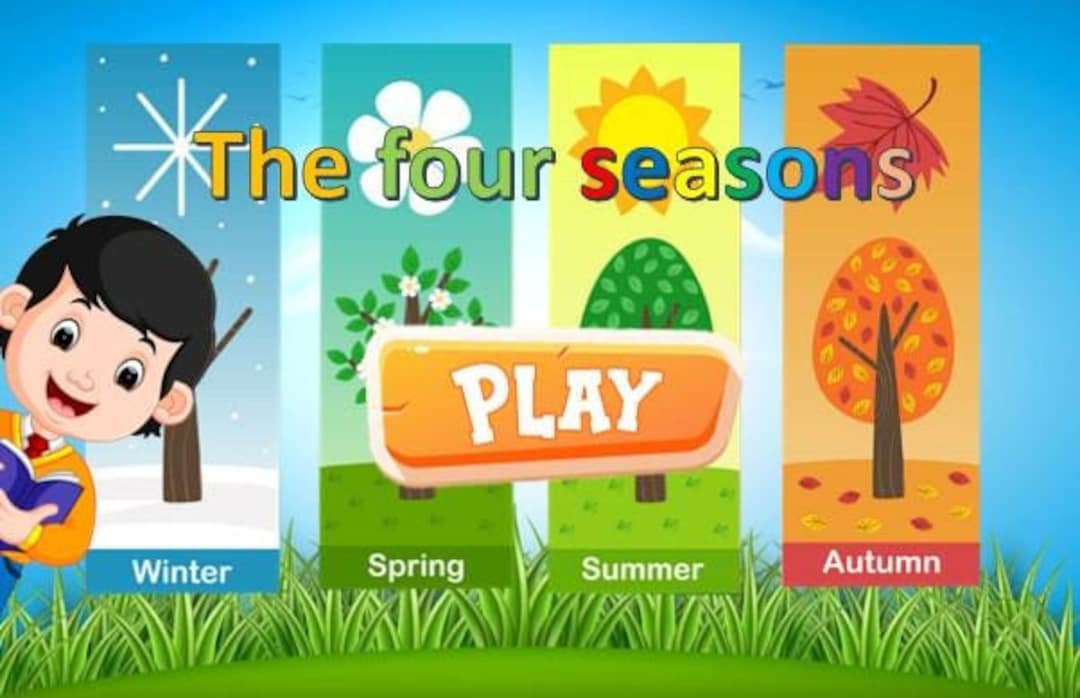 The Four Seasons Powerpoint Game - Etsy