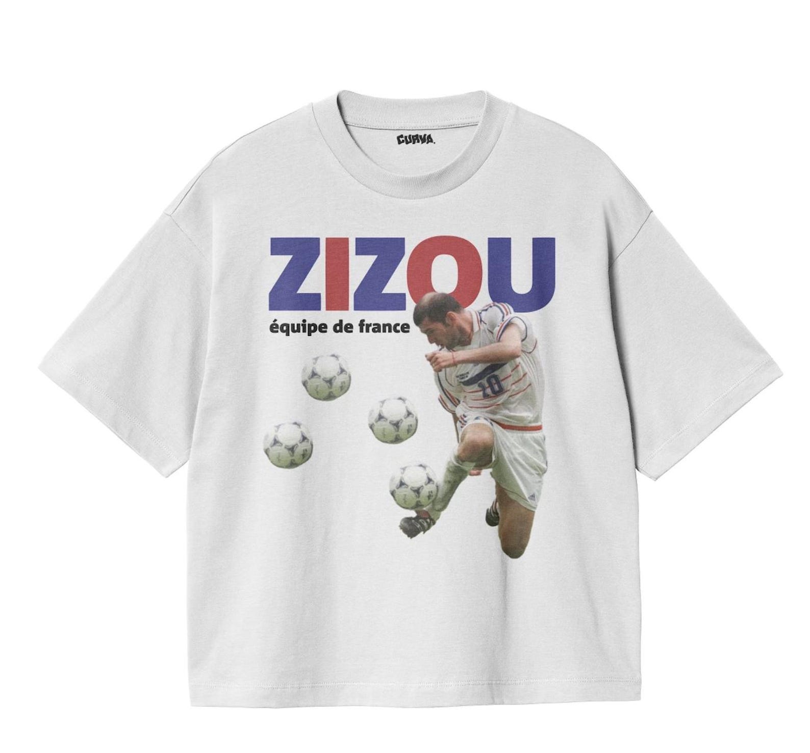 Zinedine "zizou" Zidane World Cup 98' Iconic Streetwear Shirt - Limited ...