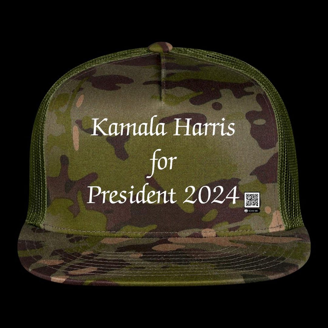 KAMALA HARRIS for PRESIDENT 2024 Camouflage Trucker Cap - Etsy