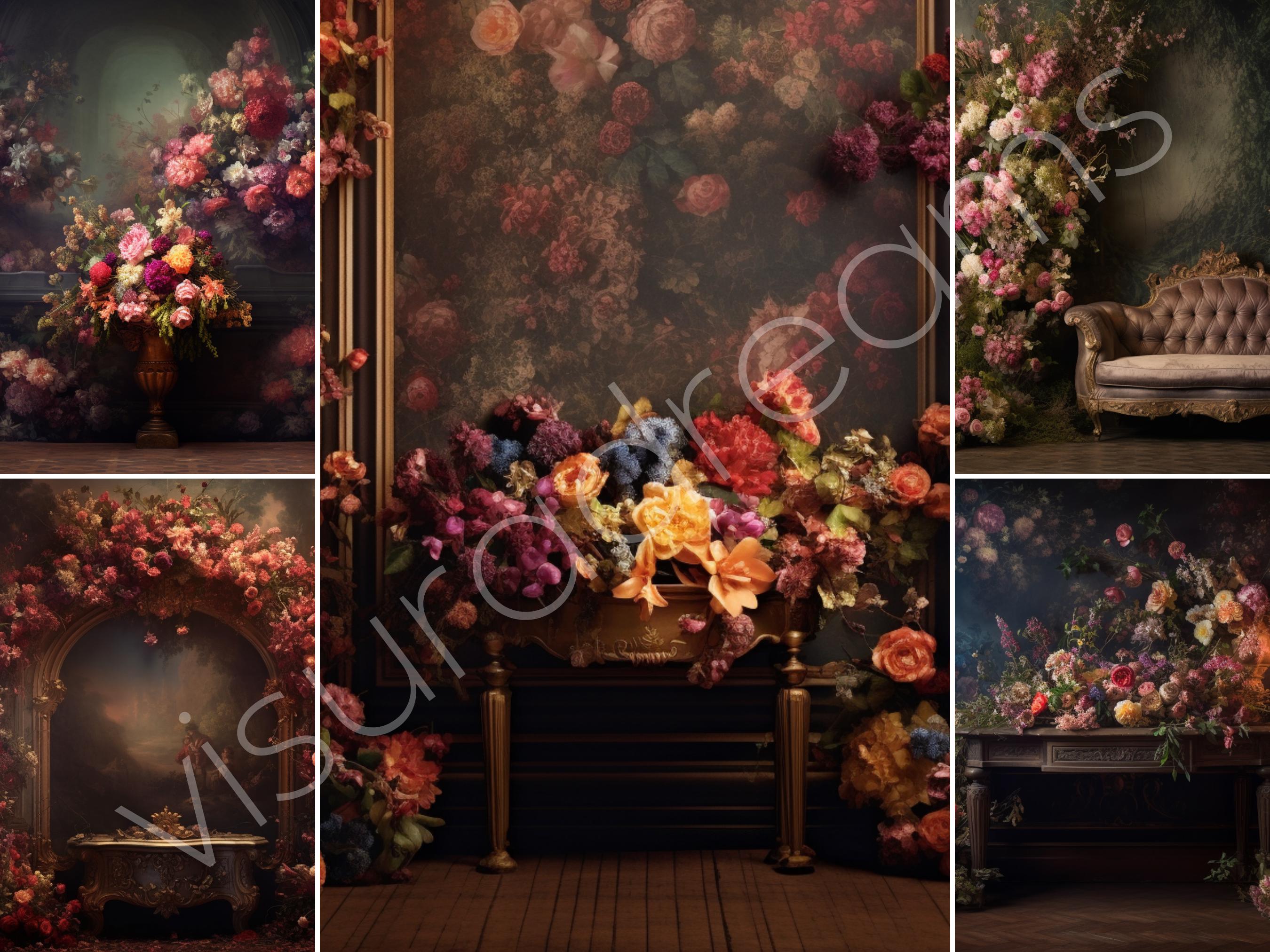20 Floral Art Baroque Backdrops - Etsy