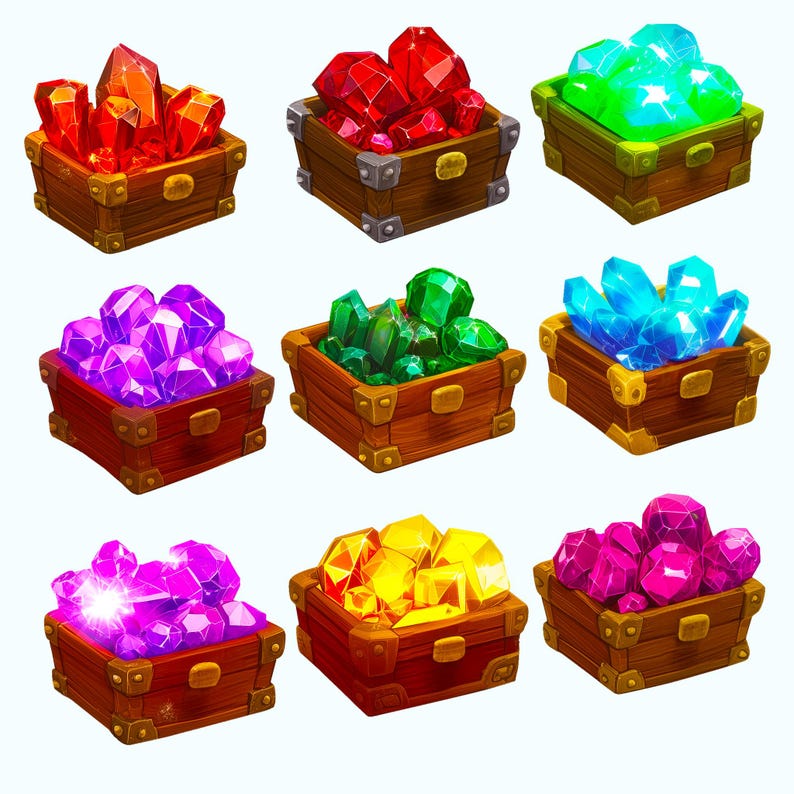 9+ * Jewel Pile Emotes - Icons - Ready to Use! - Jewel Emote, Gem ...