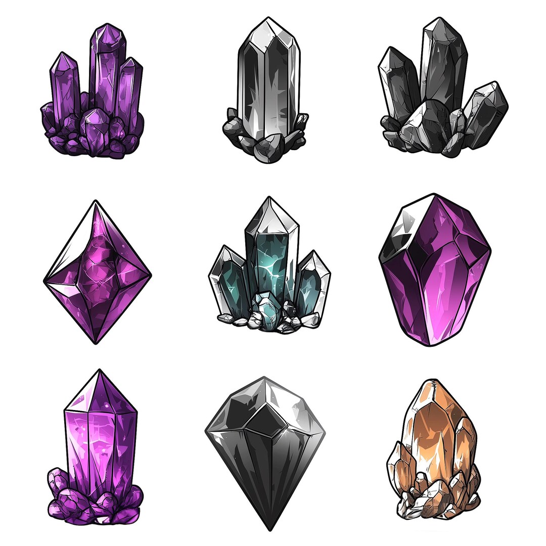 9+ * Crystal Emotes - Icons - Ready to Use - Crystal Emotes, Diamond ...