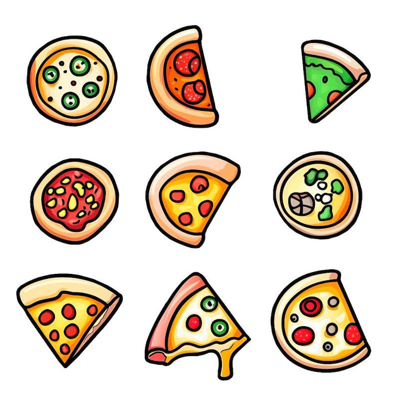 9+ * Pizza Emotes - Icons - Ready to Use - Sub Badges, Cartoon Emotes ...