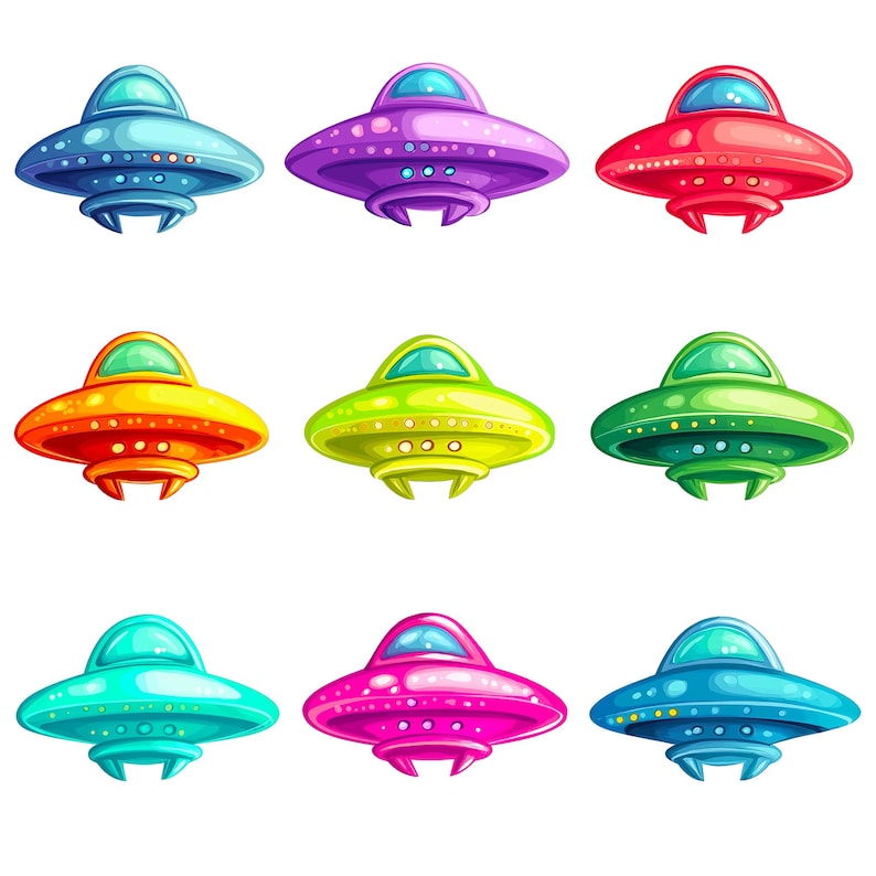 9+ * Alien UFO Emotes - Icons - Ready to Use! - Alien Emojis, Spaceship ...