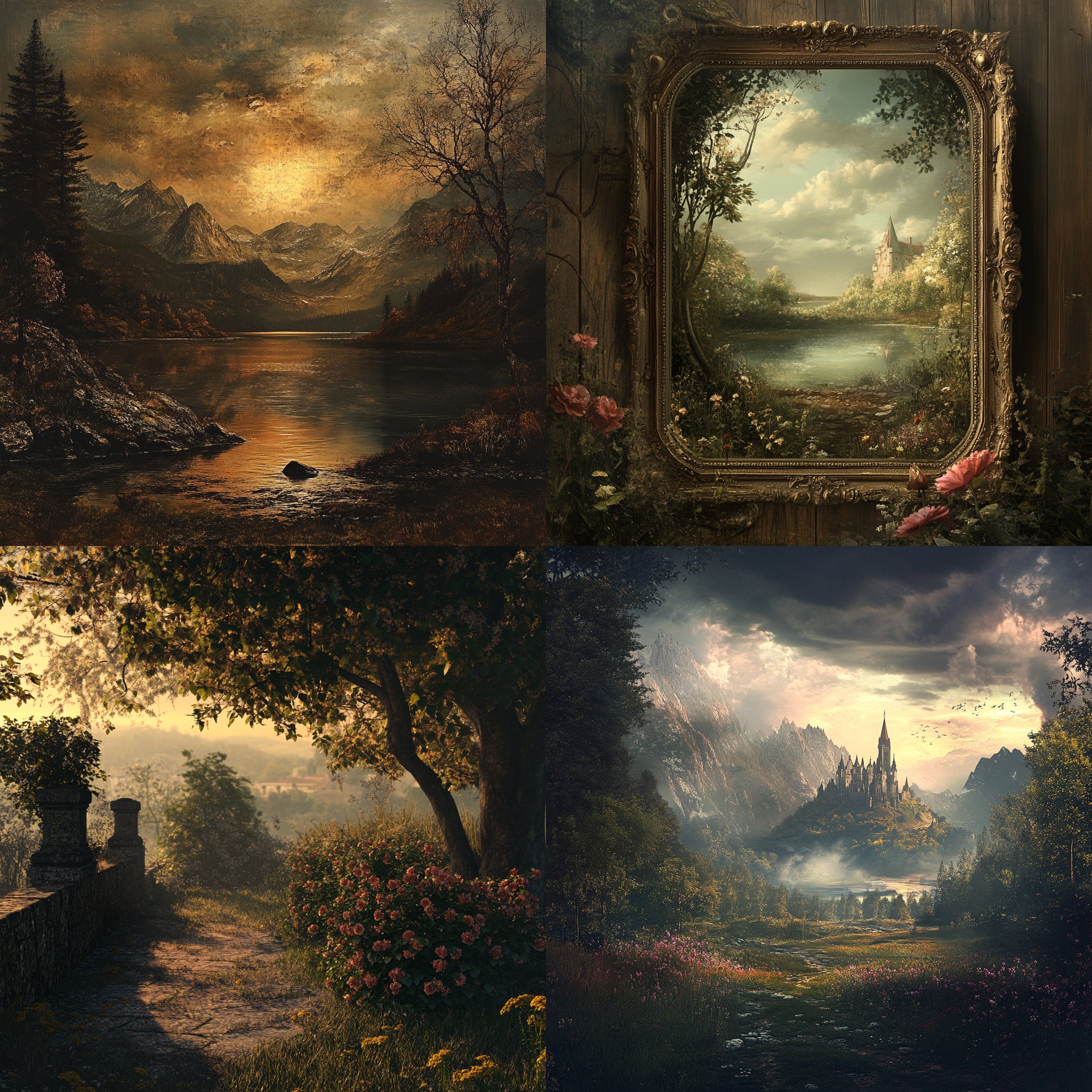 Custom/instant Designs Printable Art, Mountain, Antique, Victorian ...