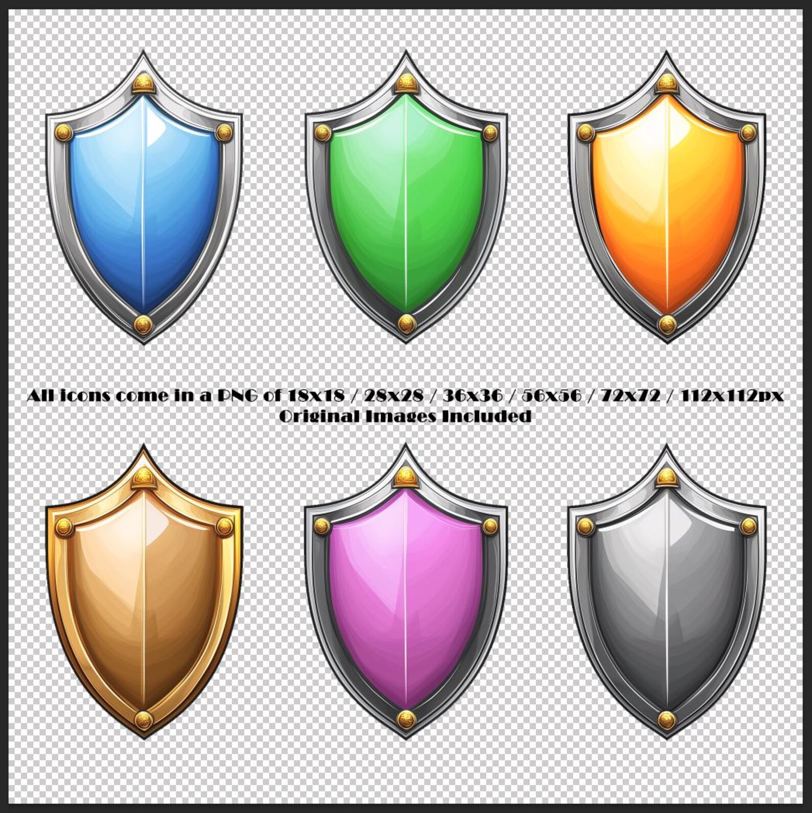 6+ * Shield Emotes - Icons - Ready to Use! - Shield Emotes, Shield ...