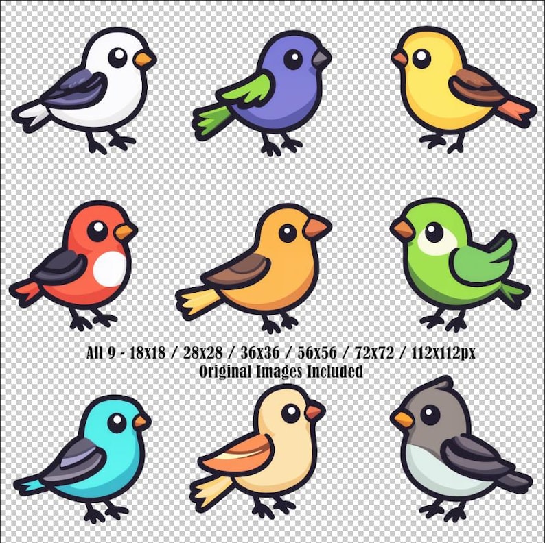 9+ * Bird Emotes - Icons - Ready to Use! - Bird Emojis, Pet Emotes ...