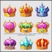 9+ * Crown Emotes - Icons - Ready to Use! - Crown Emojis, Regal Emotes ...