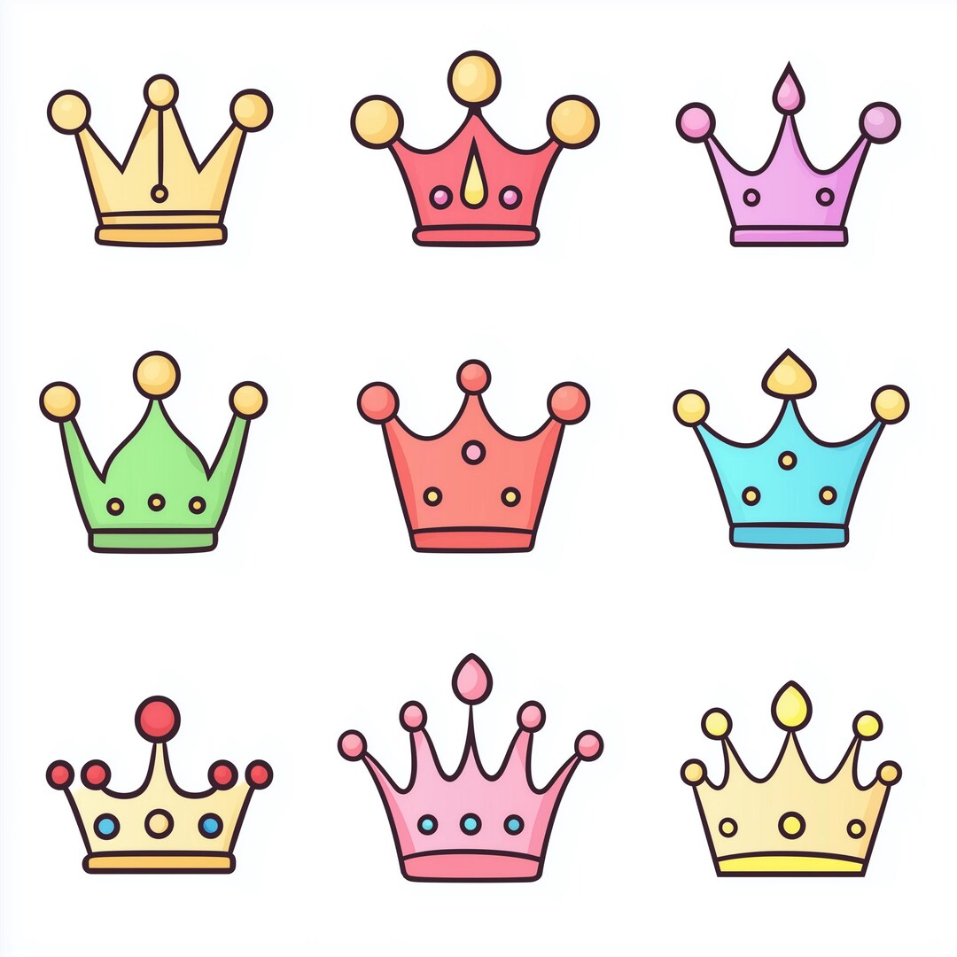 9+ * Crown Emotes - Icons - Ready to Use - Zip, Crown Emotes, Colorful ...