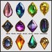 12+ * Gem Emotes - Icons - Ready to Use - Diamond Emotes, Crystal Emote ...