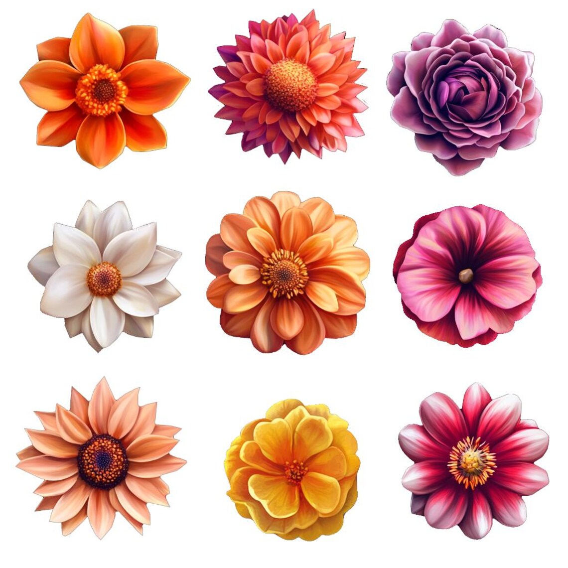 9+ * Flower Emotes - Icons - Ready to Use - Flower Emotes, Colorful ...