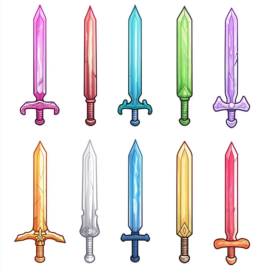 10+ * Sword Emotes - Icons - Ready to Use - Sword Emojis, Colorful ...