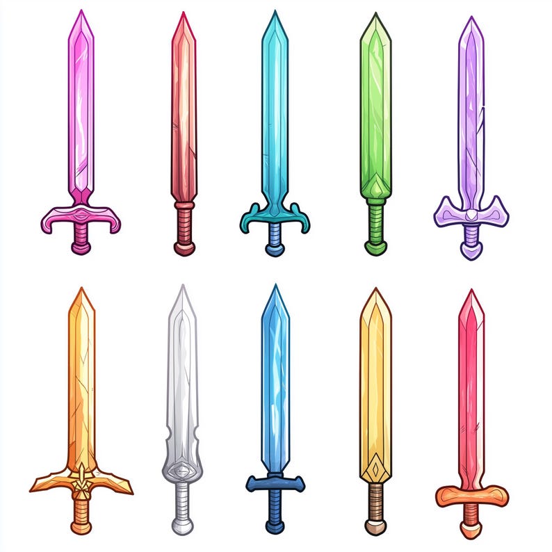 10+ * Sword Emotes - Icons - Ready to Use - Sword Emojis, Colorful ...