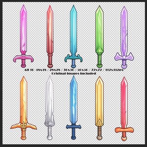 10+ * Sword Emotes - Icons - Ready to Use - Sword Emojis, Colorful ...