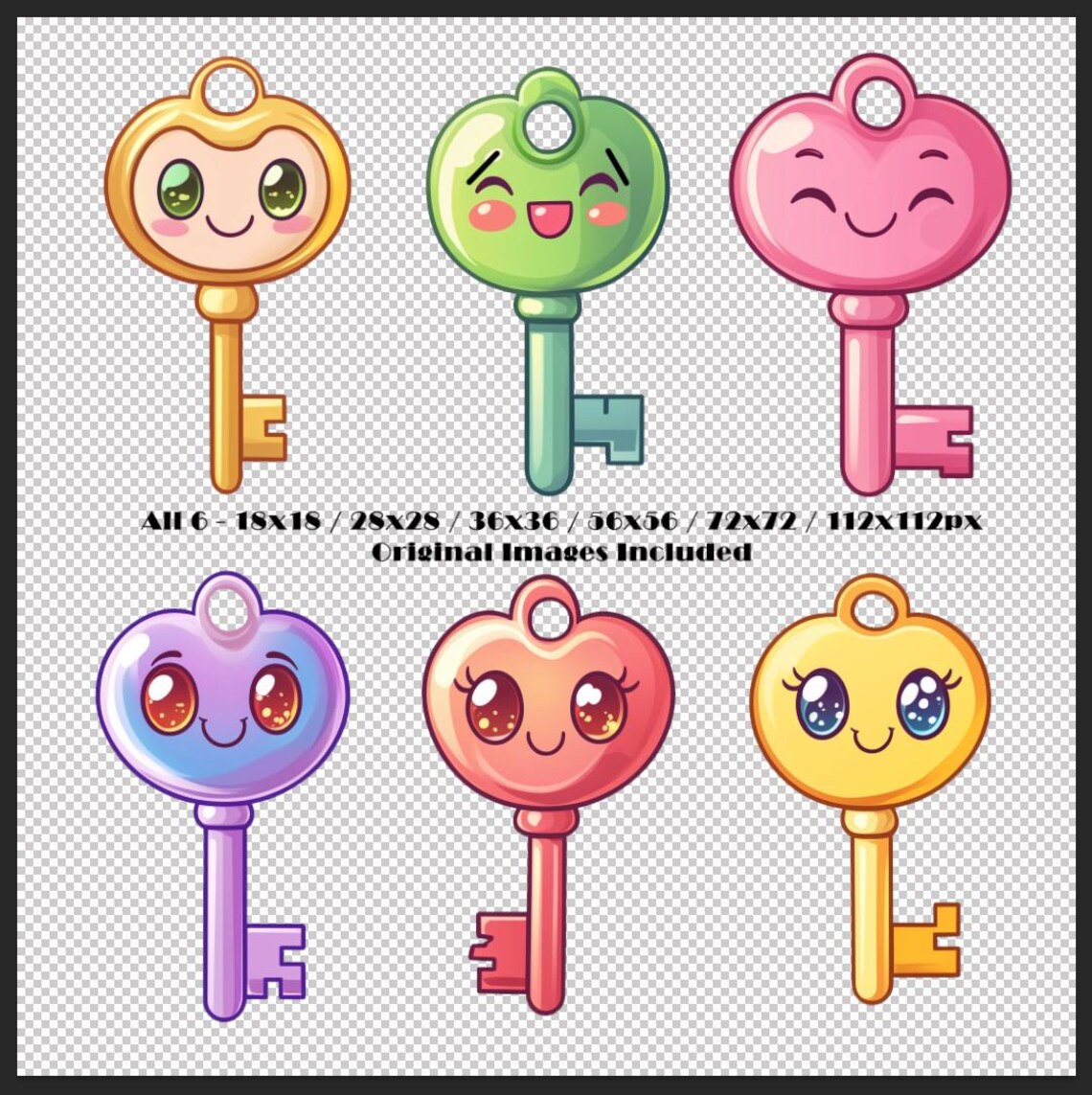 6+ * Emoji Key Emotes - Icons - Ready to Use! - Happy Emotes, Emojis ...