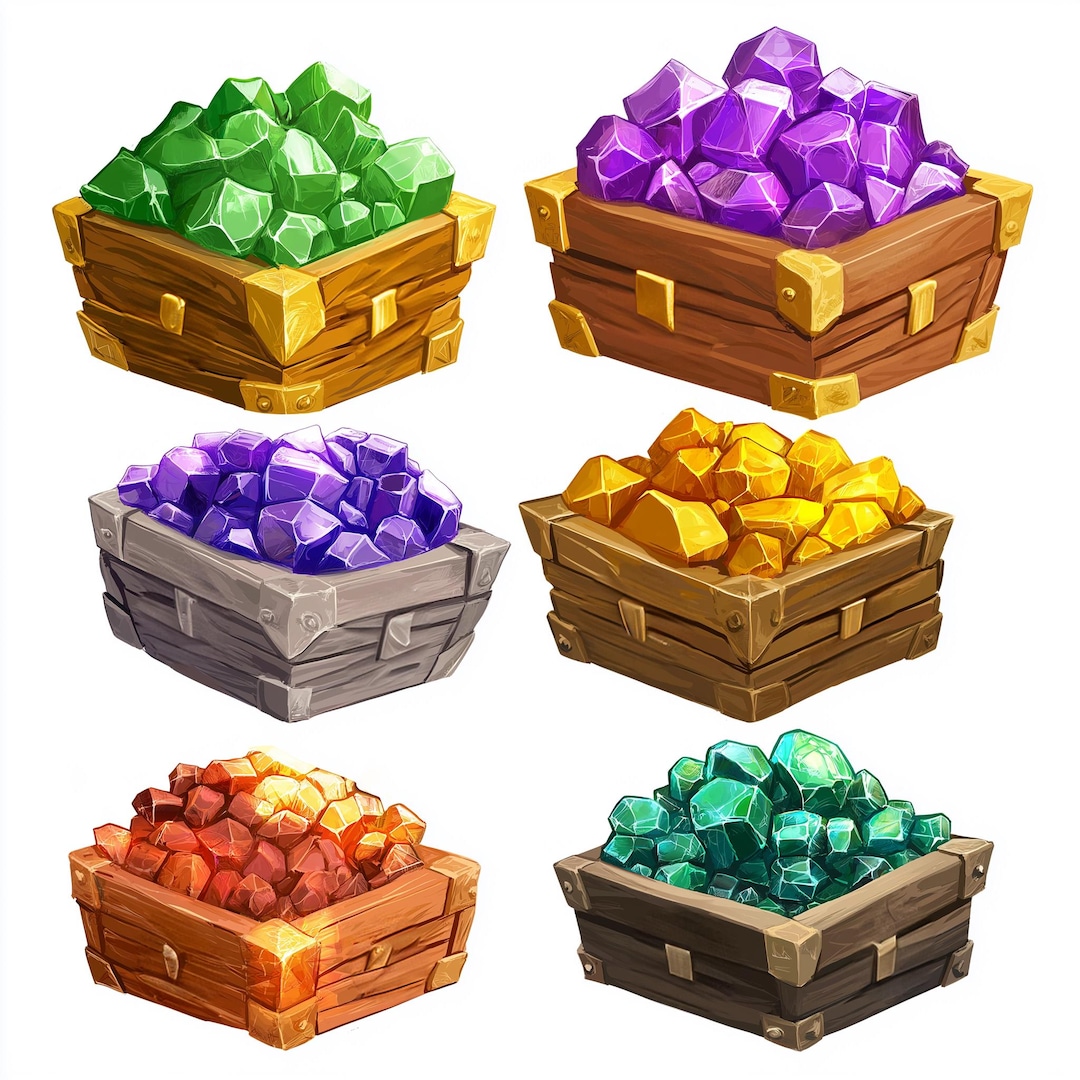 6+ * Jewel Pile Emotes - Icons - Ready to Use! - Jewel Emote, Gem ...